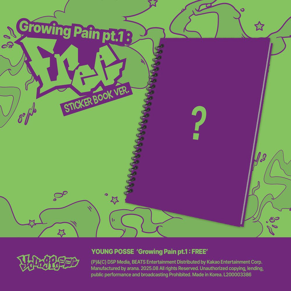 YOUNG POSSE - Growing Pain pt.1 : FREE (Sticker Book ver.) – Kpop Planet