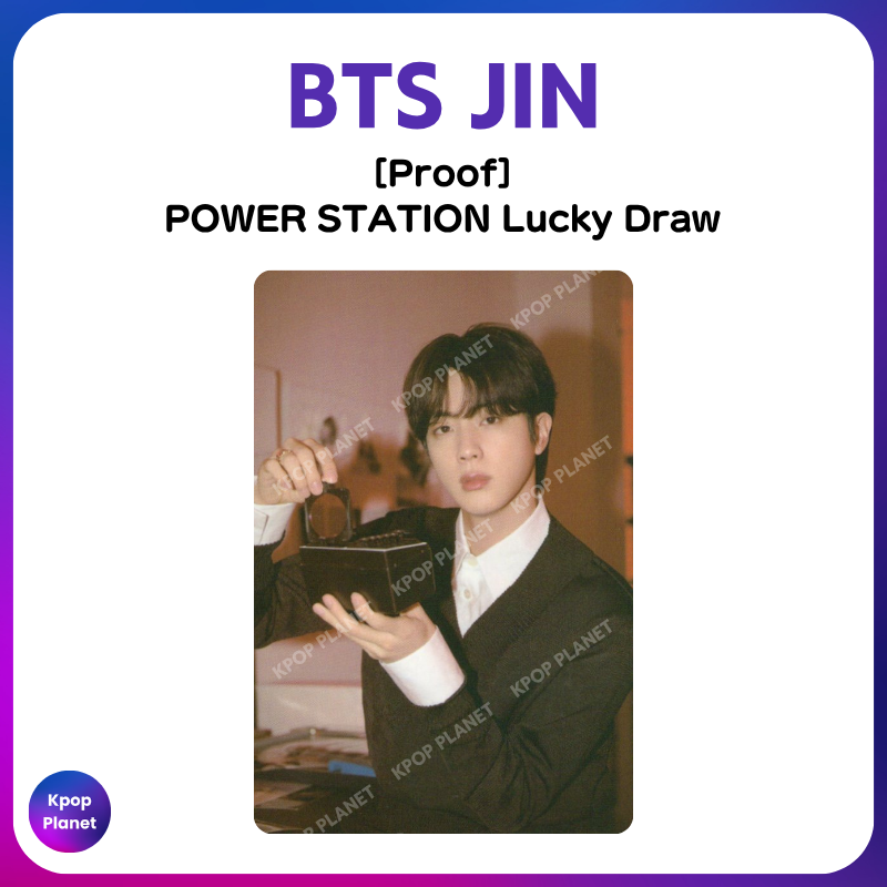 BTS JIN Photocard [ Proof ] POWER STATION Lucky Draw – Kpop Planet Global