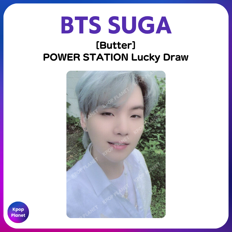 BTS SUGA Photocard [ Butter ] POWER STATION Lucky Draw – Kpop Planet Global